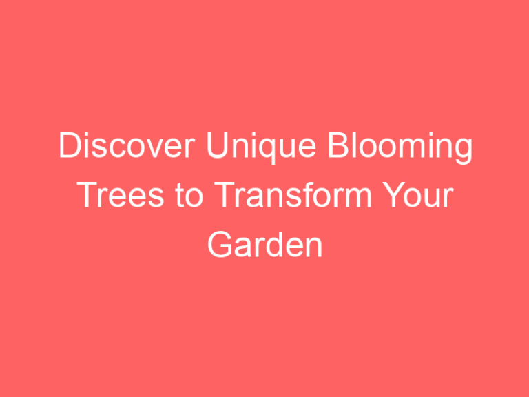 Discover Unique Blooming Trees to Transform Your Garden - petaltrunk.com